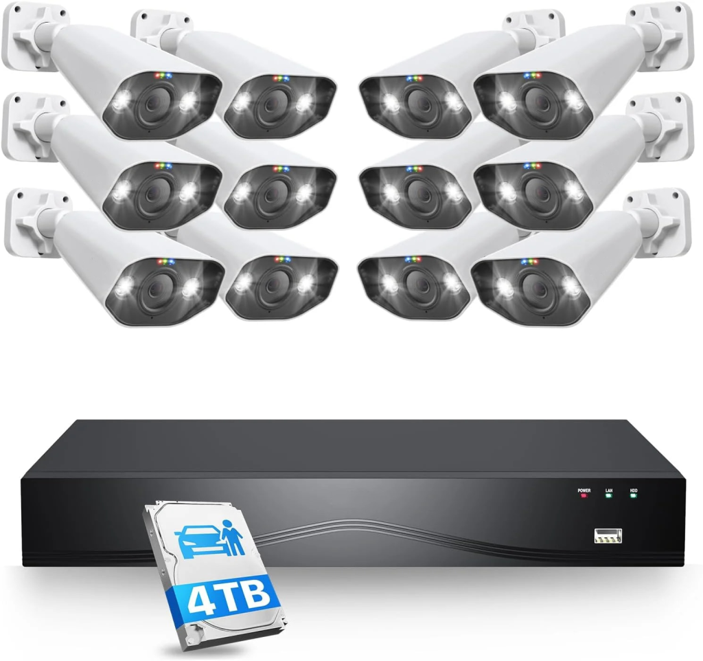 C182 4K 32-Camera Capable Security System + 4TB Hard Drive – Ansjer 20 ...