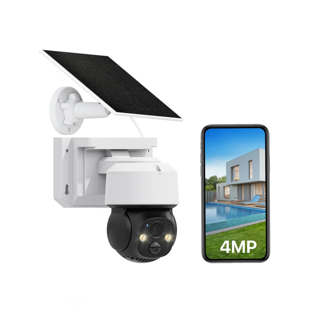 C291 4MP Wireless Battery Powered 360 View PT Camera + Solar Panel ...